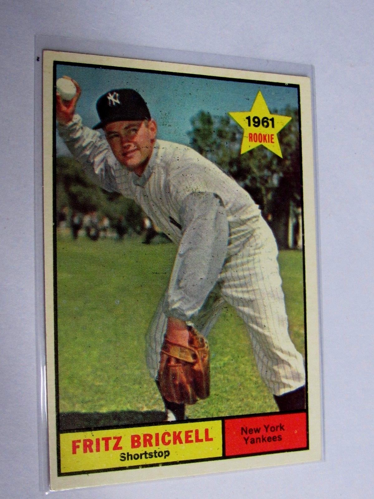 1961 Topps Baseball Fritz Brickell Card # 333 New York Yankees BC#171 ...
