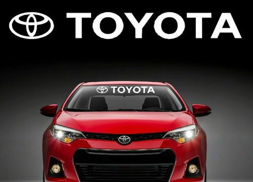 TOYOTA Windshield Banner Decal Vinyl Sticker TRD Corolla Camry Tundra ...