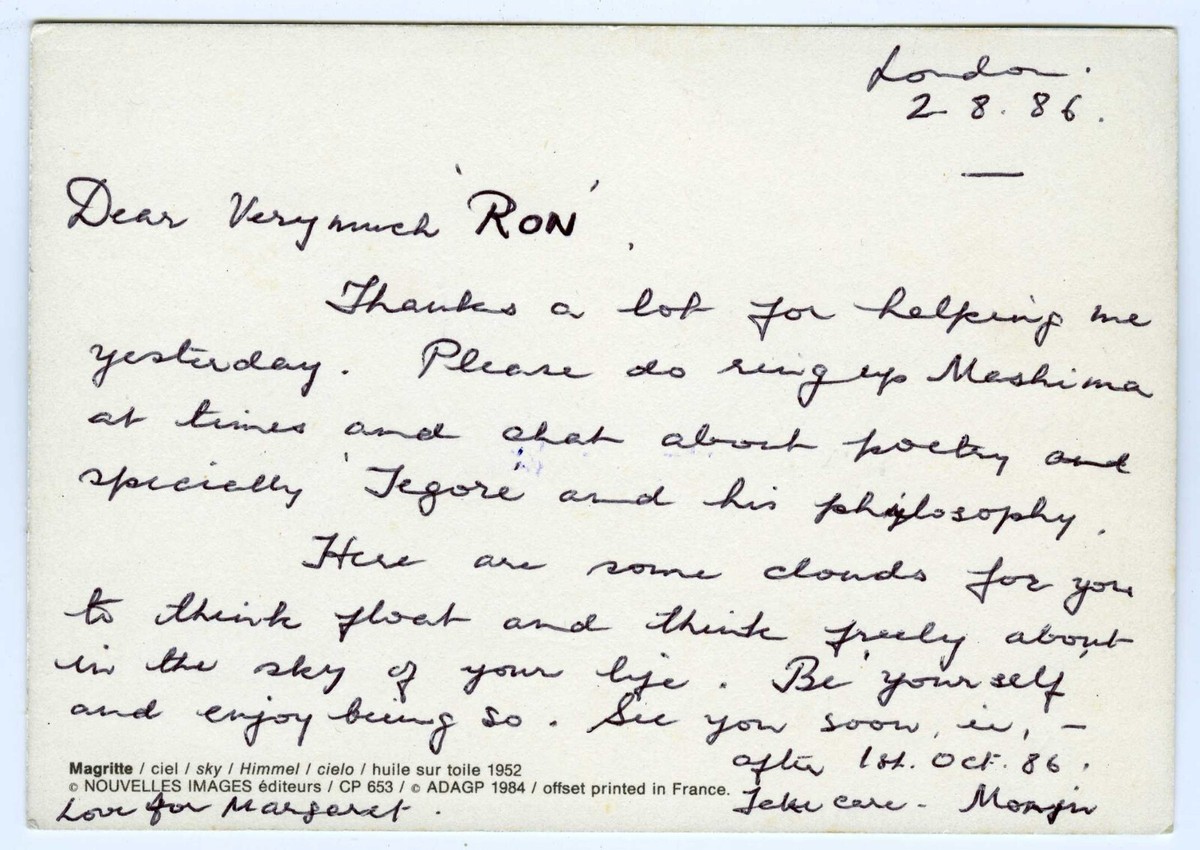 Rene Magritte The Postcard 1960 Painting The Postcard