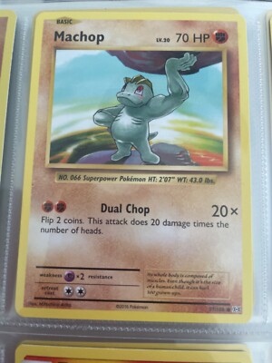 SUPER RARE Pokémon TCG MACHOP 57/108 EVOLUTIONS Common 2016 INVEST NOW ...