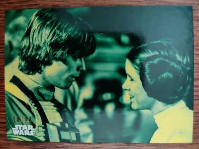 ABOUT HAN #125 2018 STAR WARS Topps Black and White GREEN /99 Card PWE ...