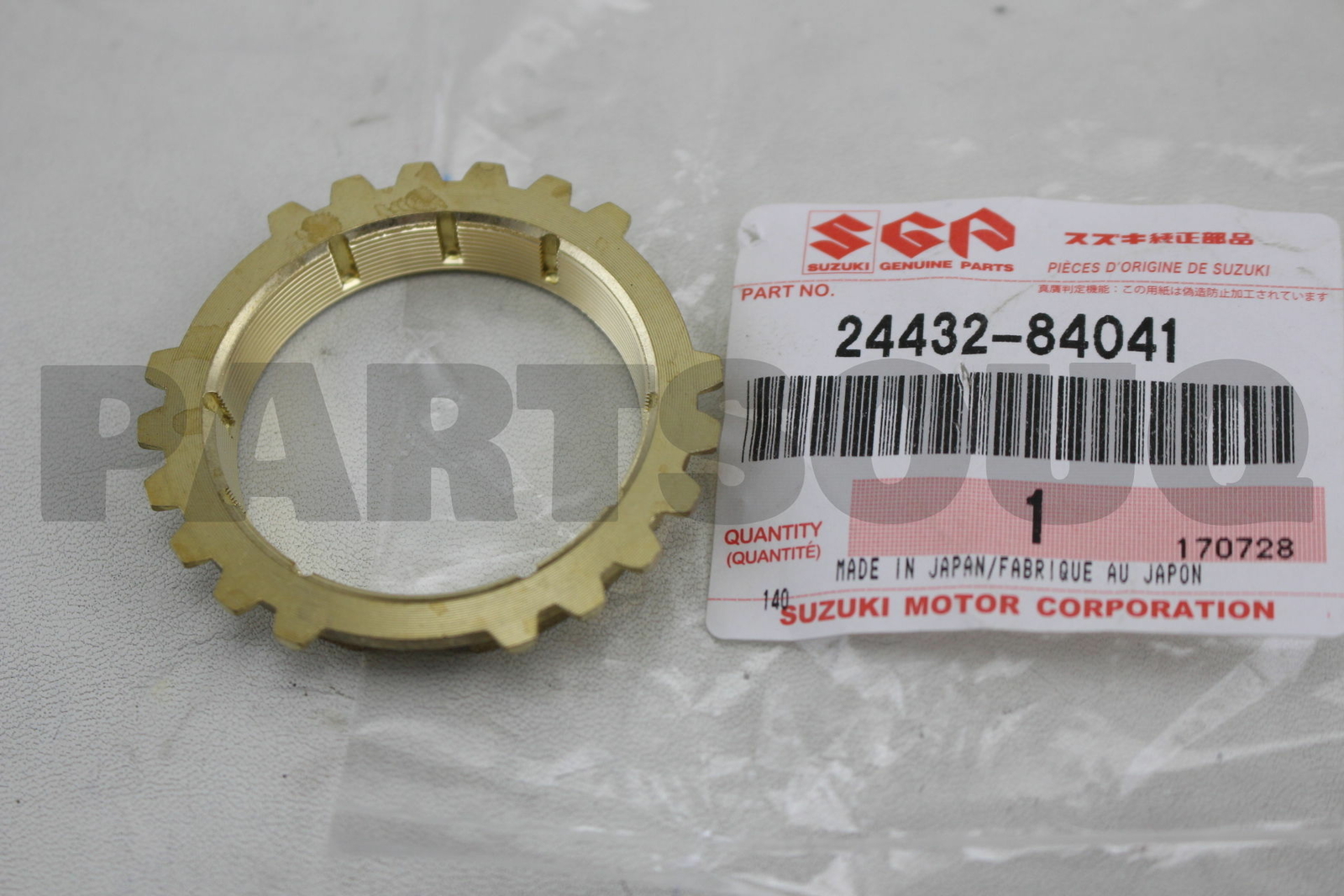 2443284041 Genuine Suzuki RING, 5TH SPEED SYNC 24432-84041 | eBay
