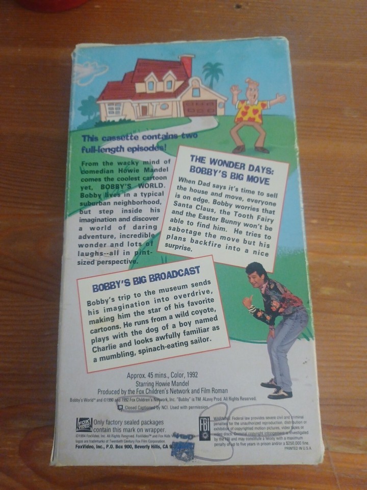 Bobbys World VHS Vol 2 RARE OOP HTF | eBay