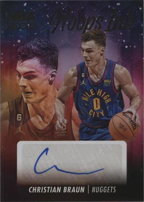 2023-24 Panini NBA Hoops - Hoops Ink Christian Braun #HI-BRU (AU) for ...