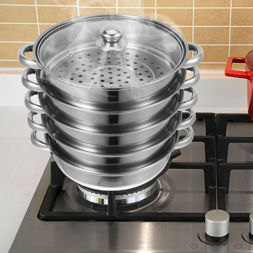 Steam Food Pot Steamer Cookware Seafood Steamer Pot Large Steamer Pot ...