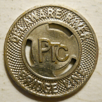 PRT Delaware River Bridge Line (Camden, New Jersey) transit token ...