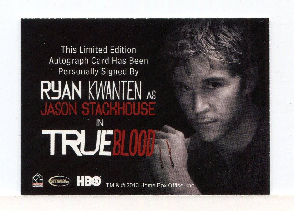 True Blood Season 7 Ryan Kwanten as Jason Stackhouse Autograph Card | eBay