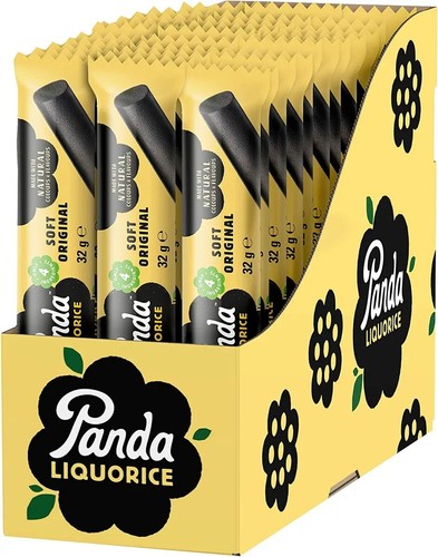 Panda Natural Soft Original Liquorice Sweets Bars 32g 36 Bars Best ...