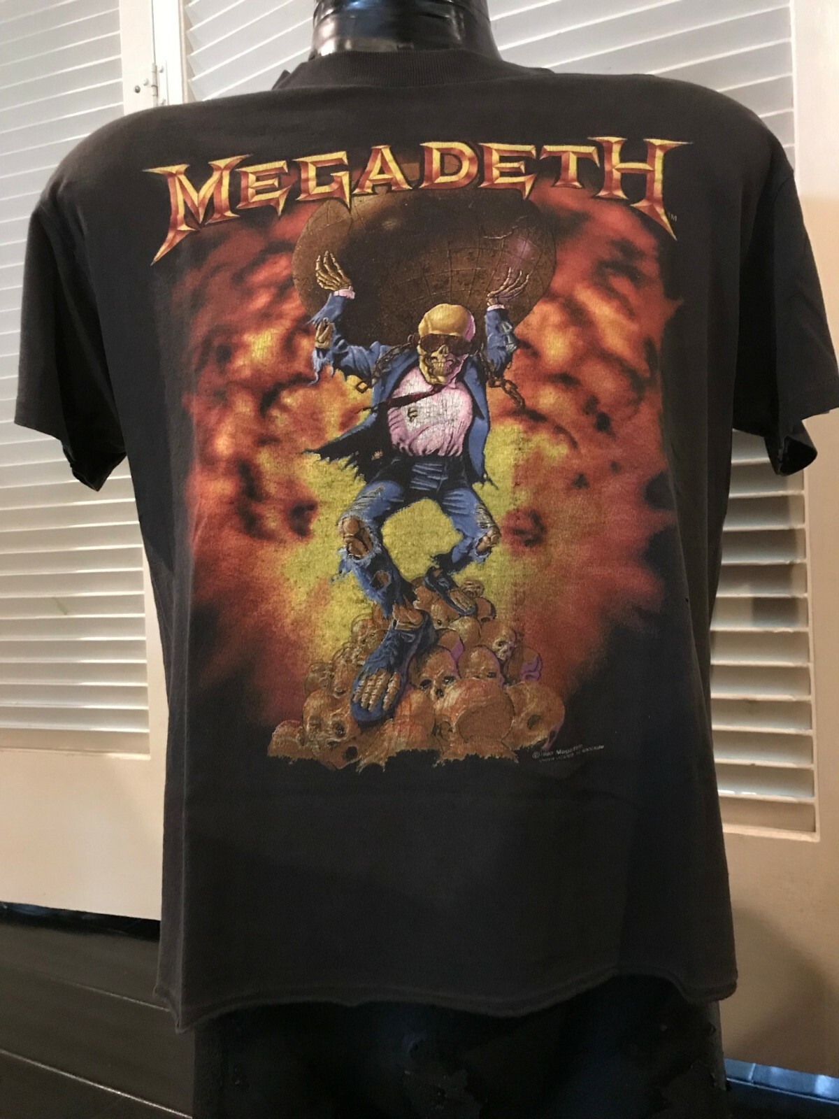 Megadeth 1991 Oxidation Tour Shirt Size Medium / Larg… - Gem