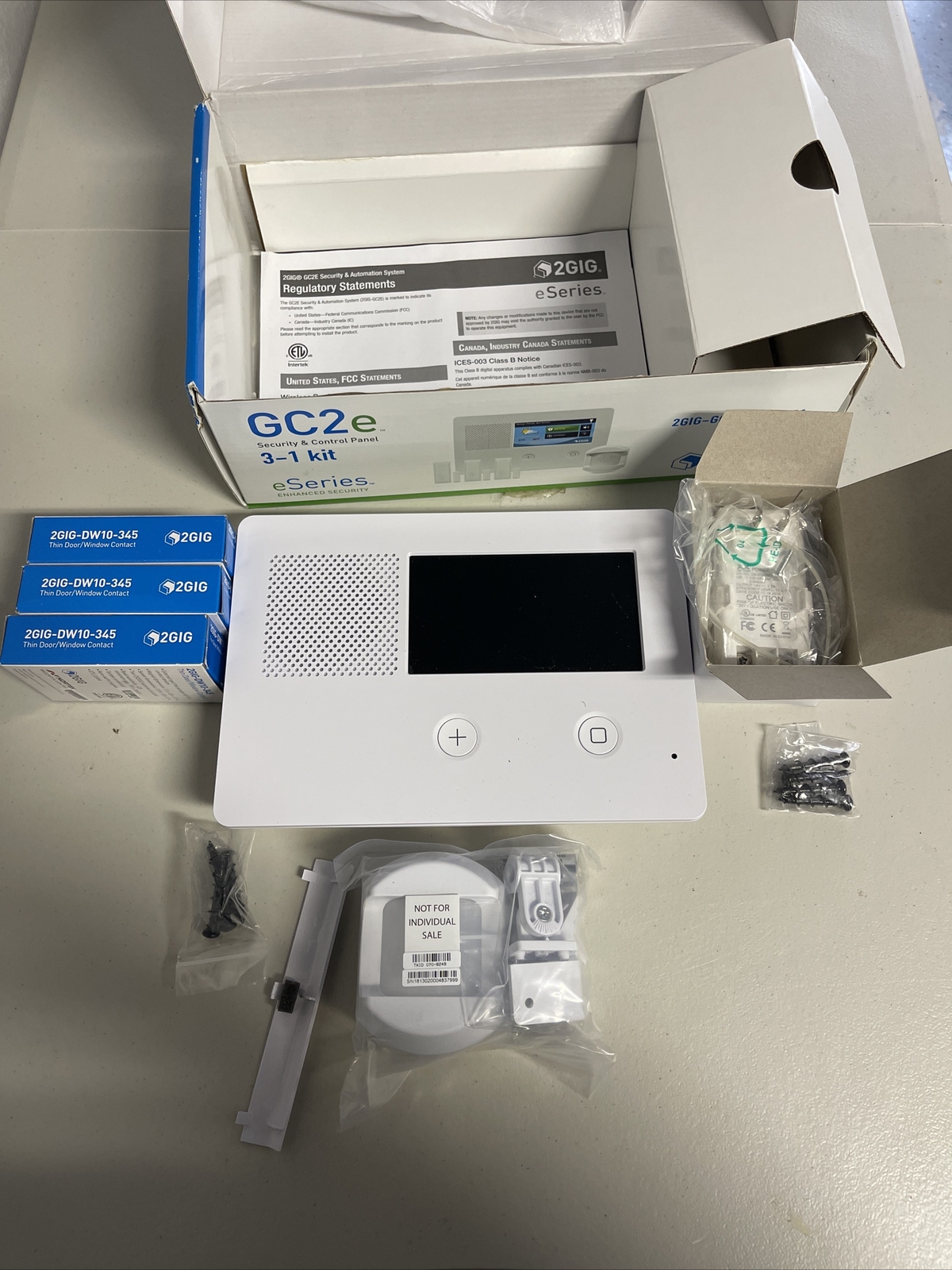 2GIG Technologies 2GIG-GC2E-345-K31 eSeries 3-1 Kit Security & Control ...