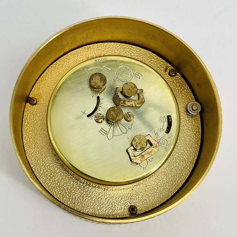 VINTAGE MCM BULOVA GLOW IN THE DARK GOLD LADY LIBERTY NOVELTY ARLAM ...