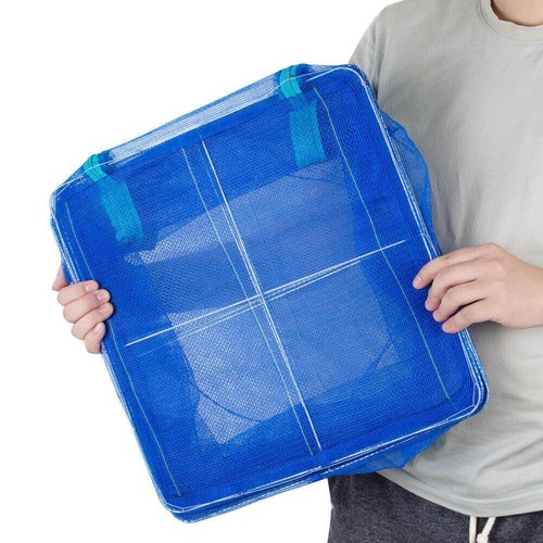 Folding Drying Cage for Fish Meat Clothes - 4-Layer Herb Fish Net Rack ...