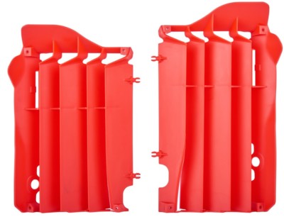 Polisport - Red Radiator Louvers for Honda 2015-16 CRF 450R CRF450R ...