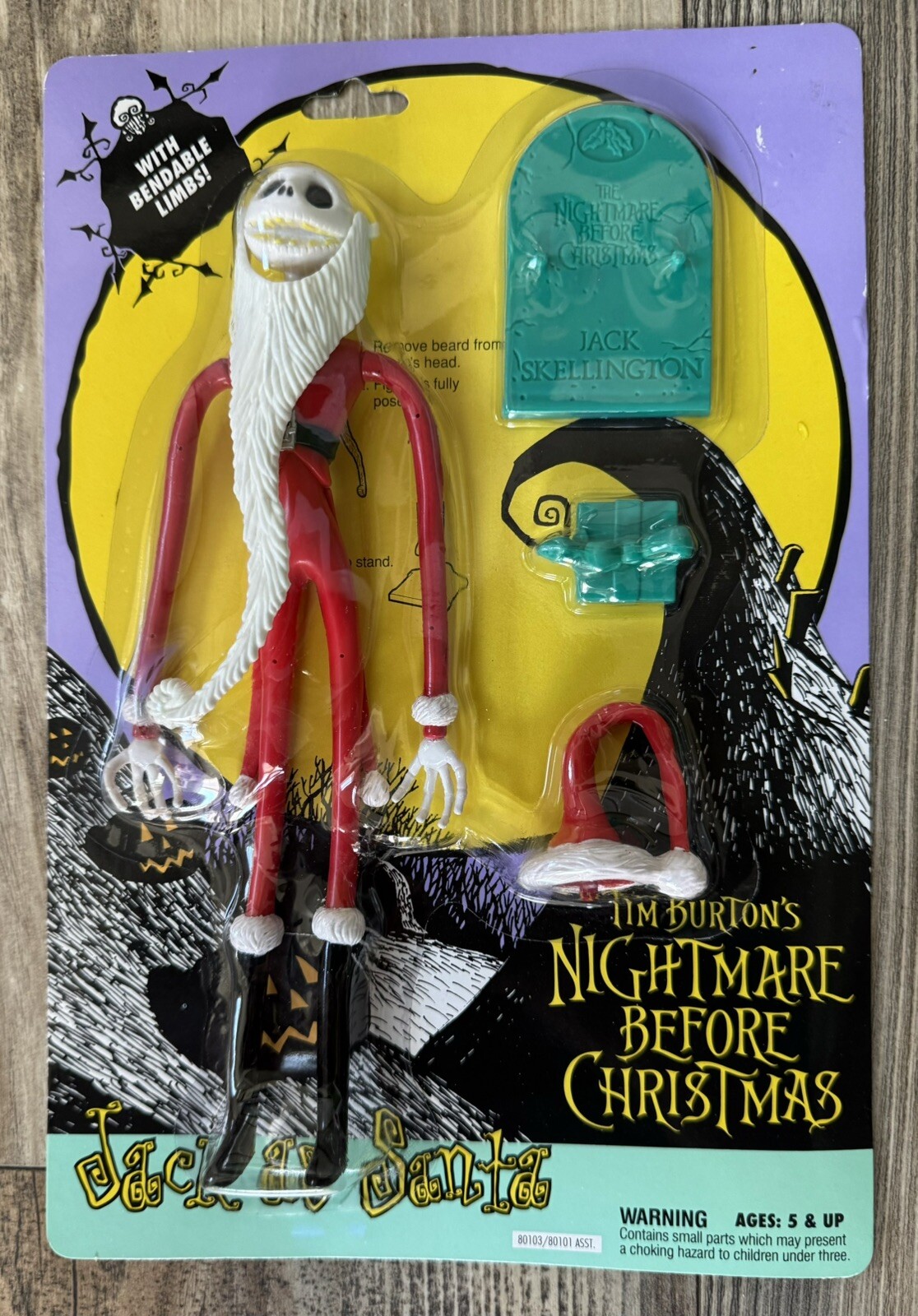 1993 Hasbro Tim Burton's Nightmare Before Christmas Bendable Jack 🌟 NEW ...