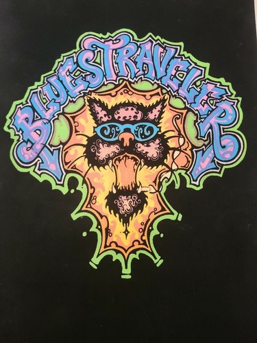 Vintage Blues Traveler Cat Head Black Light Poster Blacklight 9326 Tim ...
