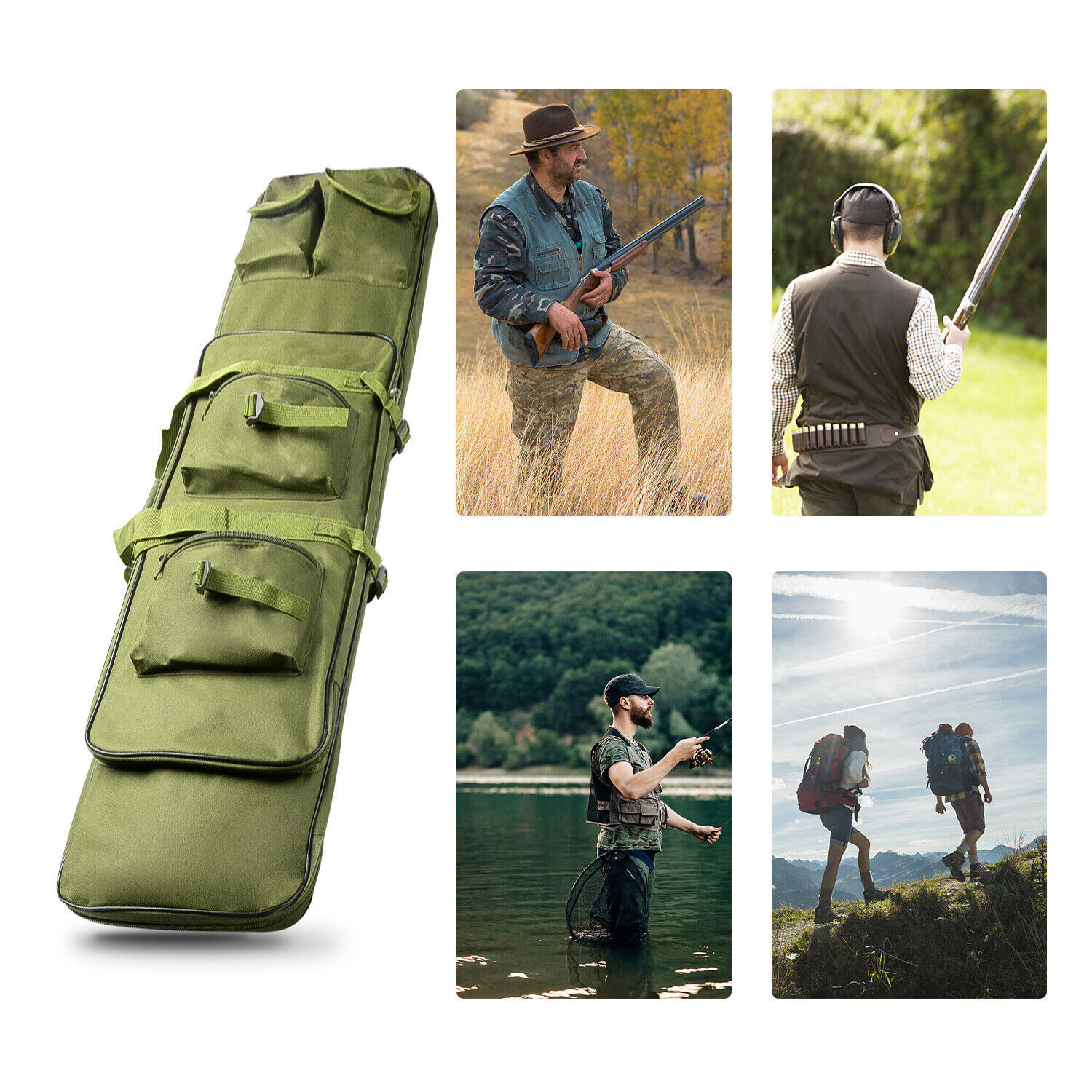 Tactical Rifle Carbine Gun Case Molle Bag Storage Backpack Hunting ...