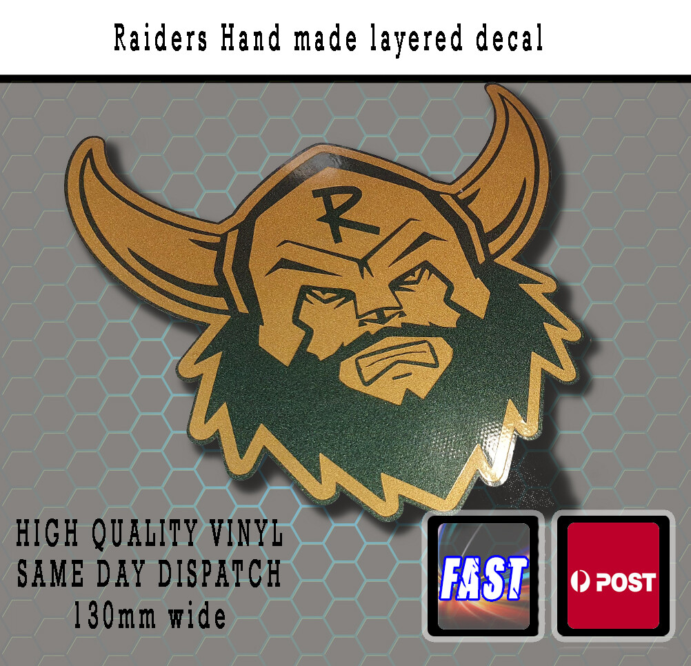 Raiders Decal sticker - hand made Original Artwork Supporter Fan ...