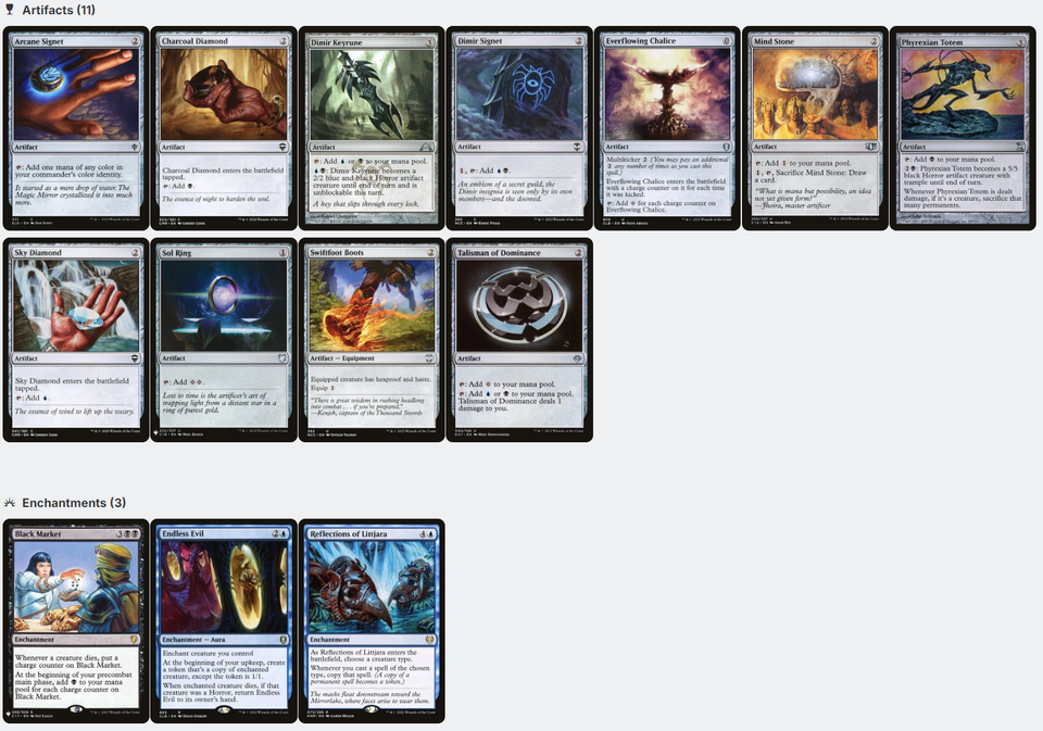 Captain N'ghathrod HORROR TRIBAL MILL Magic MTG Custom Commander Deck ...