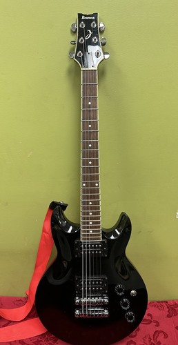 Ibanez Electric Guitar Black Double Cut Out N427 S07120627 Gig Hard ...