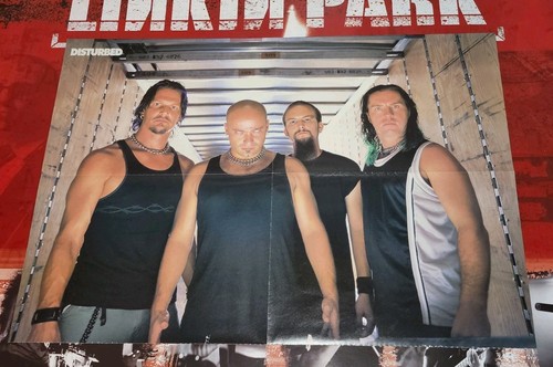 Vintage Disturbed Poster Band Nu Metal Edge Magazine Promo Joe C Kid ...