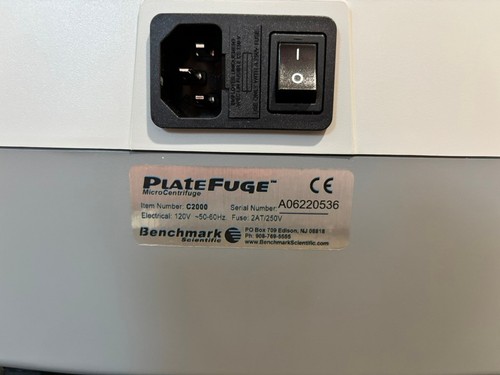Benchmark Scientific PlateFuge Microcentrifuge with Rotor and Plate ...