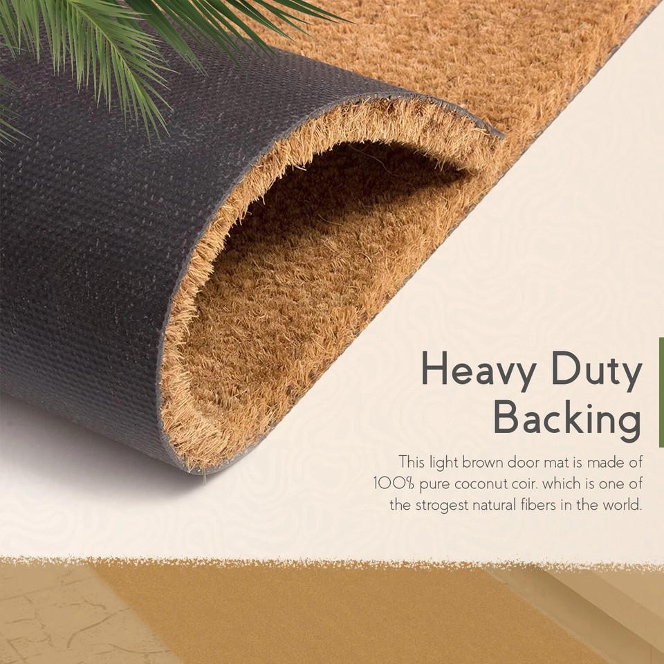 Coconut Coir Matting Outdoor Heavy Duty Foyer Lobby Entrance Non Slip ...