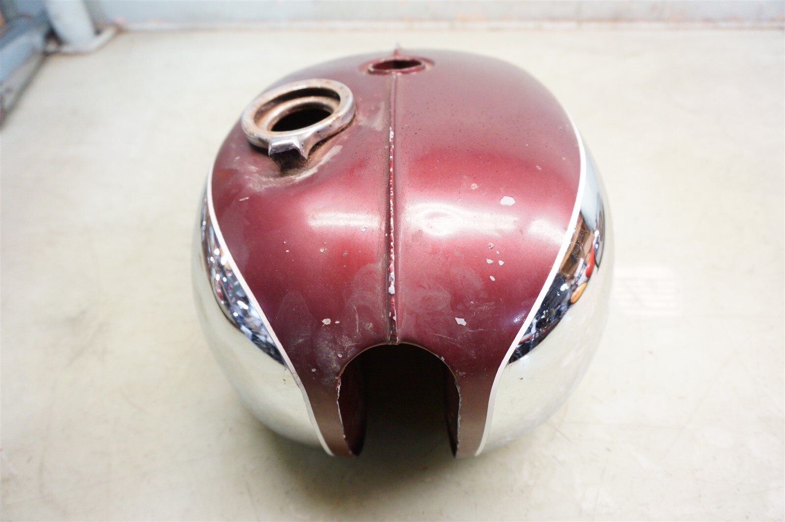 BSA A65 A65L Lightning Thunderbolt A65T A-65 650 Chrome Red GAS TANK 4 ...