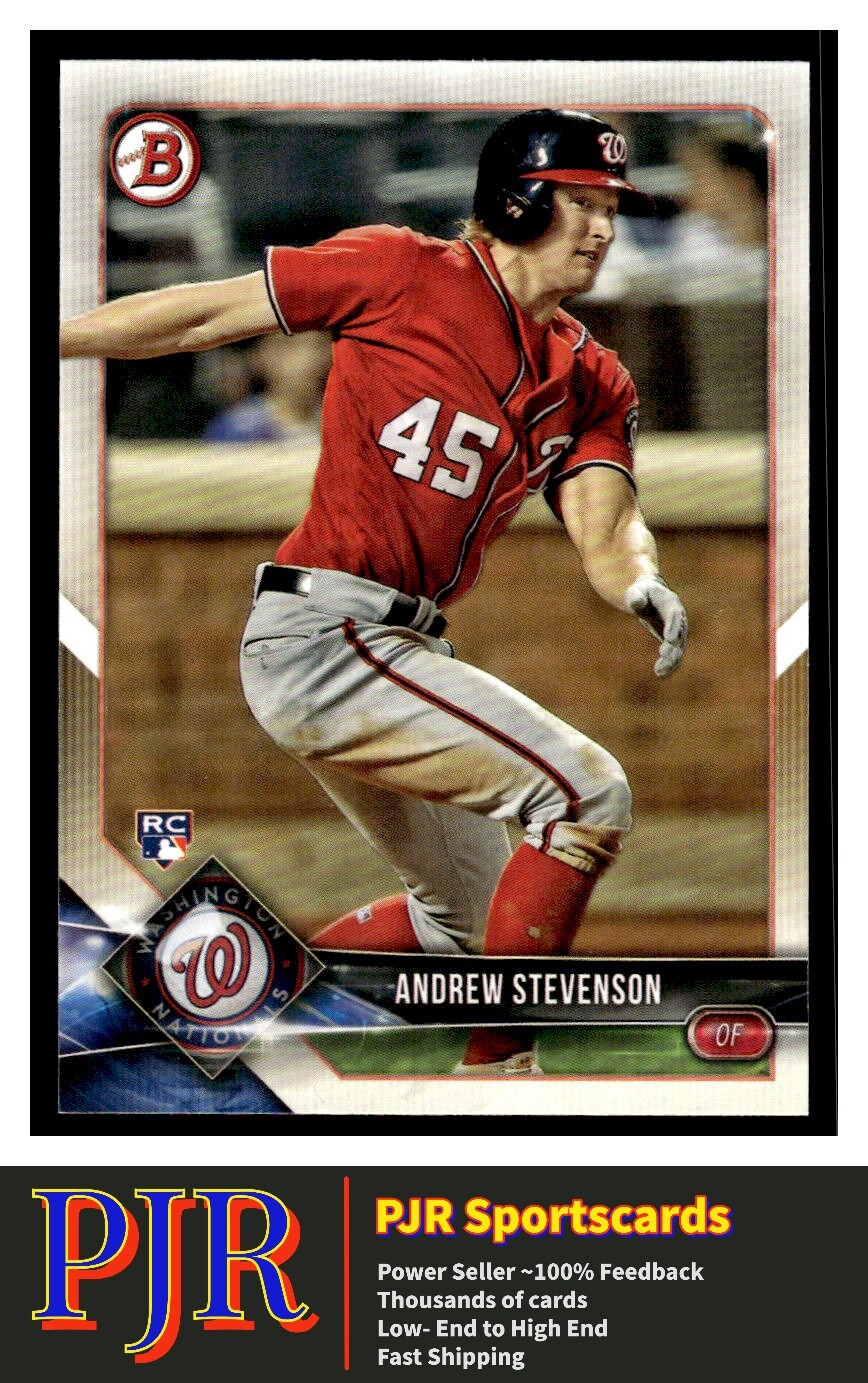 2018 Bowman #85 Andrew Stevenson Washington Nationals Buy 4 - 35% OFF ...