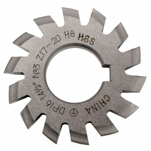 8Pcs Involute Gear Cutter DP12 DP16 DP20 PA14-1/2 Bore22mm HSS 8H Set ...