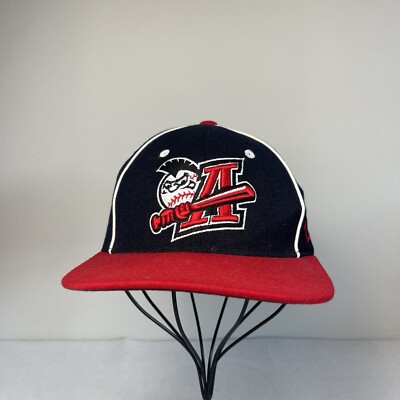 Amsterdam Mohawks Hat Cap Ault XL Fitted Stretch MiLB Black Red ...