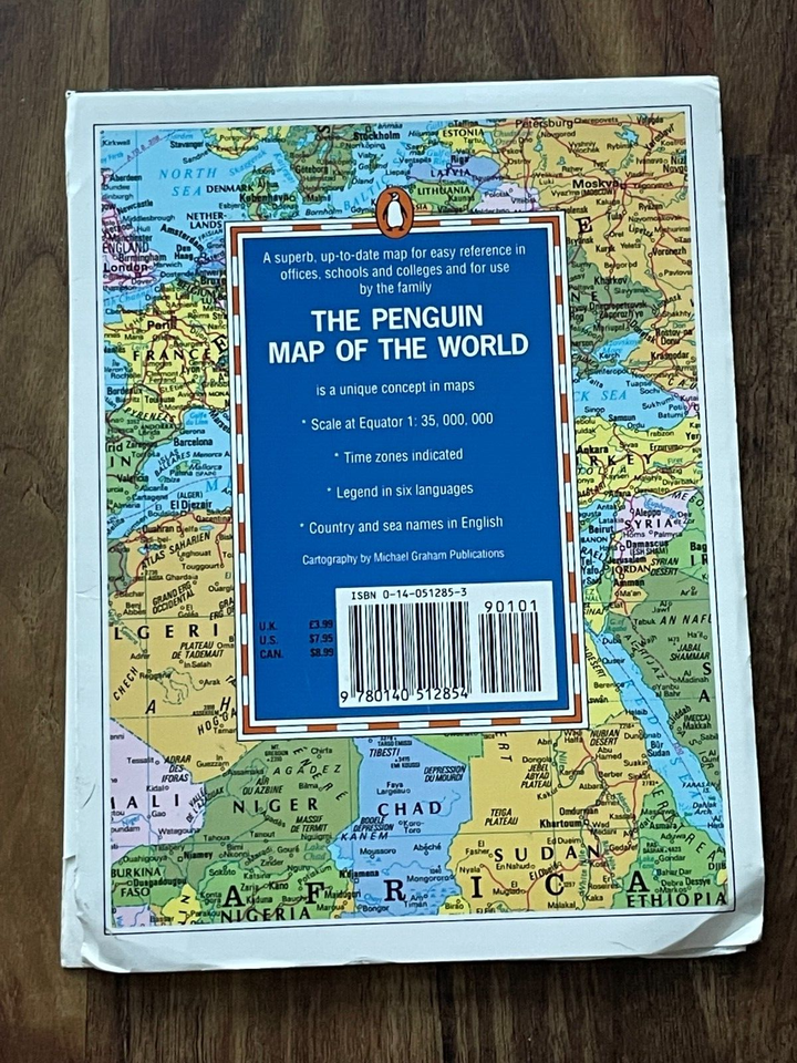 NWOT The Penguin Map of the World | eBay