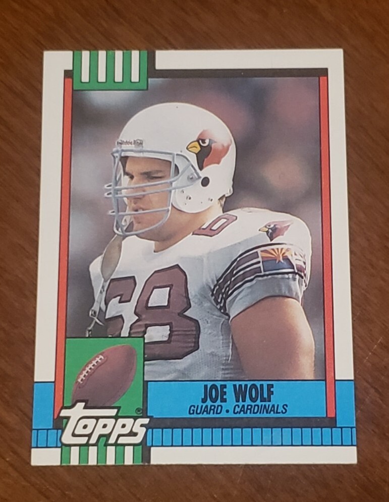 1990 Topps Football Disclaimer Back #443 Joe Wolf | eBay