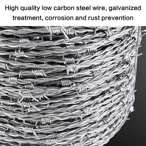 200m Galvanised Barbed Wire Livestock Paddock Field Garden Security ...