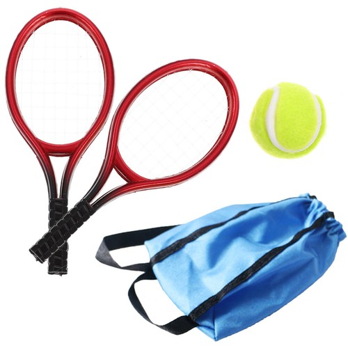 Dollhouse Tennis Toys Simulated Racket Set Miniature Model for Children ...