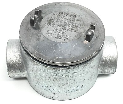 T&B GUAC69-TB 2" CAST IRON ELECTRICAL CONDUIT OUTLET BOX w/ ALUMINUM ...