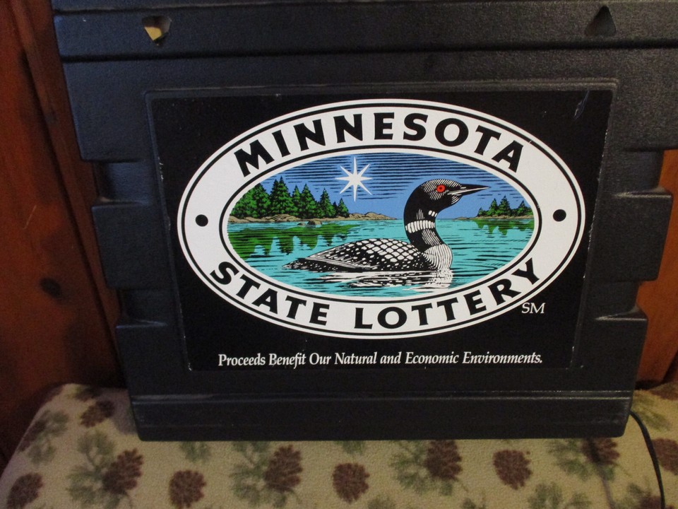 Minnesota State Lottery Lighed Hanging Sign ( RARE ) | eBay