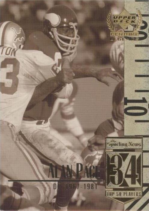 1999 Upper Deck Century Legends - Alan Page #34 for sale online | eBay