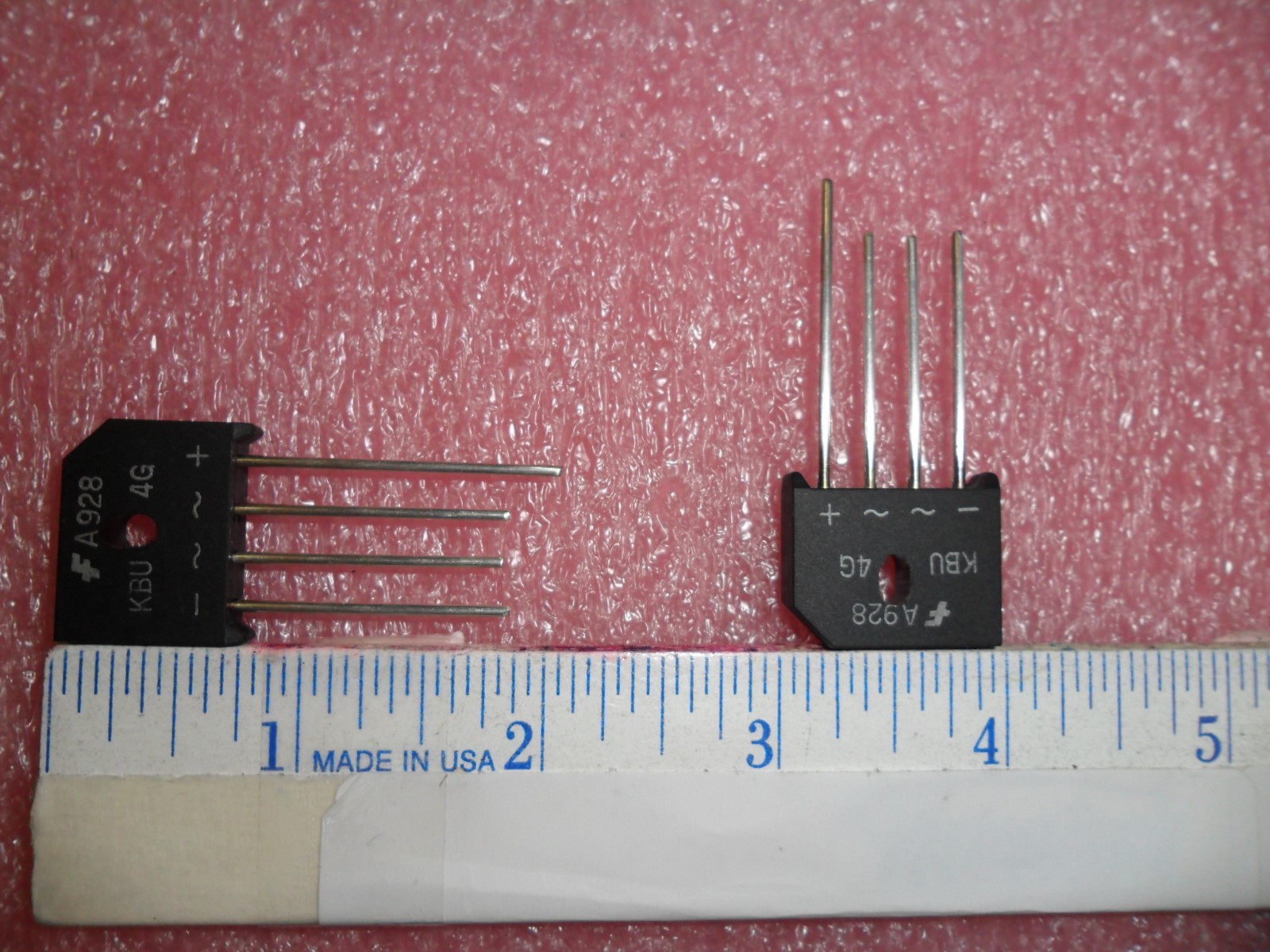 KBU4G KBU4 DIODE RECIFIER BRIDGE 4A 400V KBU 4 PIN FAIRCHILD (3 PER LOT ...