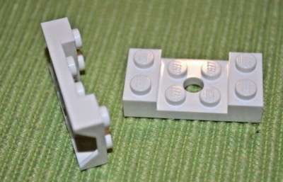 2 [1-pair] ~ 2x4 White Small Car / Auto Fender Plate Bricks ~ Lego ...