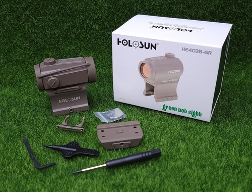 Holosun Elite 1x20mm Micro Green Dot Sight Dark Earth, 2 MOA Dot ...