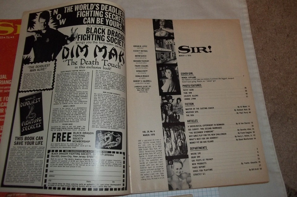 Lot of 3 Sir! Magazine 1963-70 snappy pinups girlie | eBay