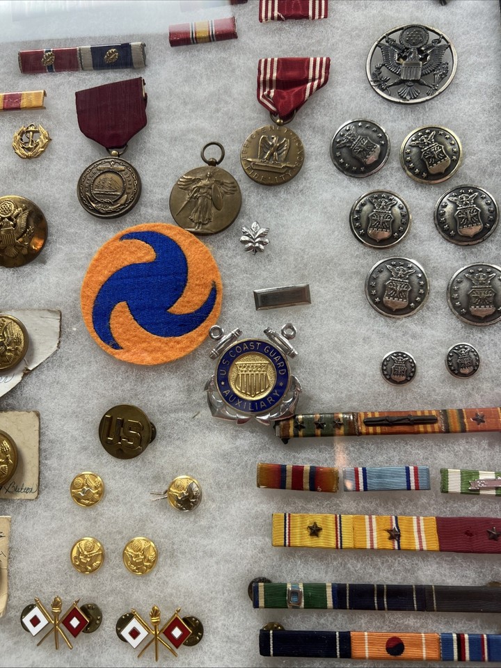 Vintage WW2 Military Medals Patch Lot of Medals and Patches, Ribbons | eBay