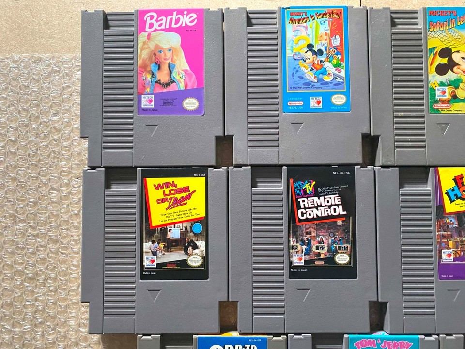 LOT OF 11 Hi Tech Expressions NES Games (Barbie Tom Mickey Number ...