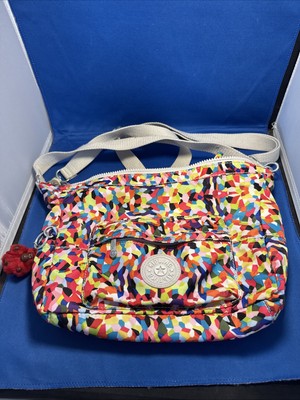 Kipling Callie Crossbody Shoulder Bag Purse Rare Colorful Multi ...