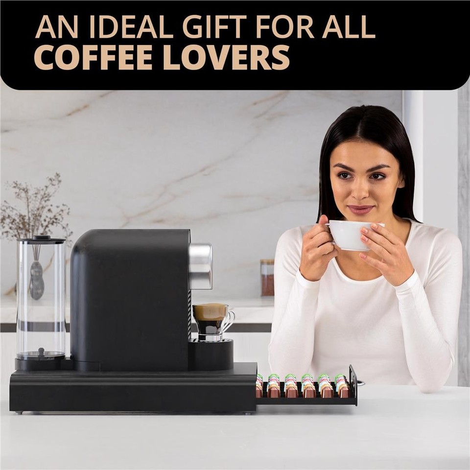 60 Pod Nespresso Coffee Capsule rack Holder Dispenser Stand Drawer ...