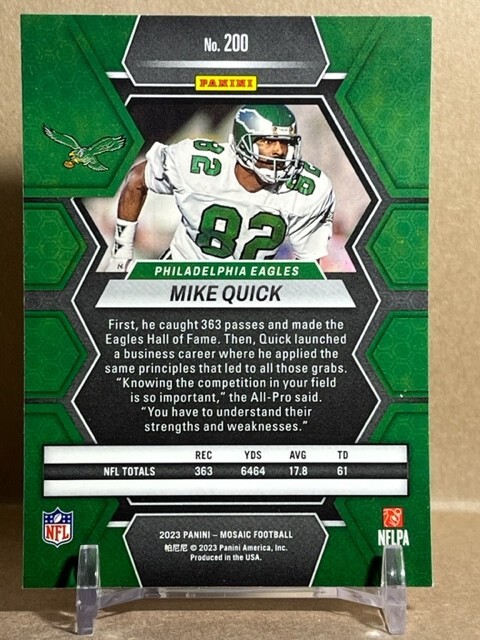 2023 Panini Mosaic Mike Quick #200 Philadelphia Eagles Football Card | eBay