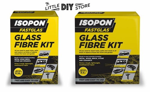 Glass Fibre Repair Kit Isopon Fibreglass Kits Small & Large Sizes Cars ...