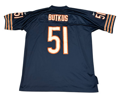 Reebok Throwbacks Dick Butkus Chicago Bears Jersey Men's 2XL Gridiron ...