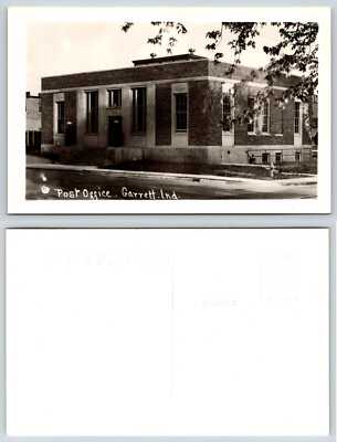 Garrett Indiana POST OFFICE RPPC Postcard P195 | eBay