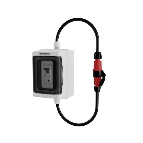 Adaptateur 230V mâle vers couplage 230V avec fusible C16 Rallonge 1P ...